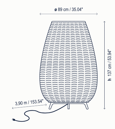 Bover Amphora Floor Light | Clima Home